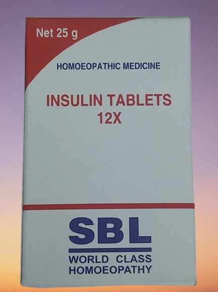 Insulin Tablets 12X - SBL HOMEOPATHY