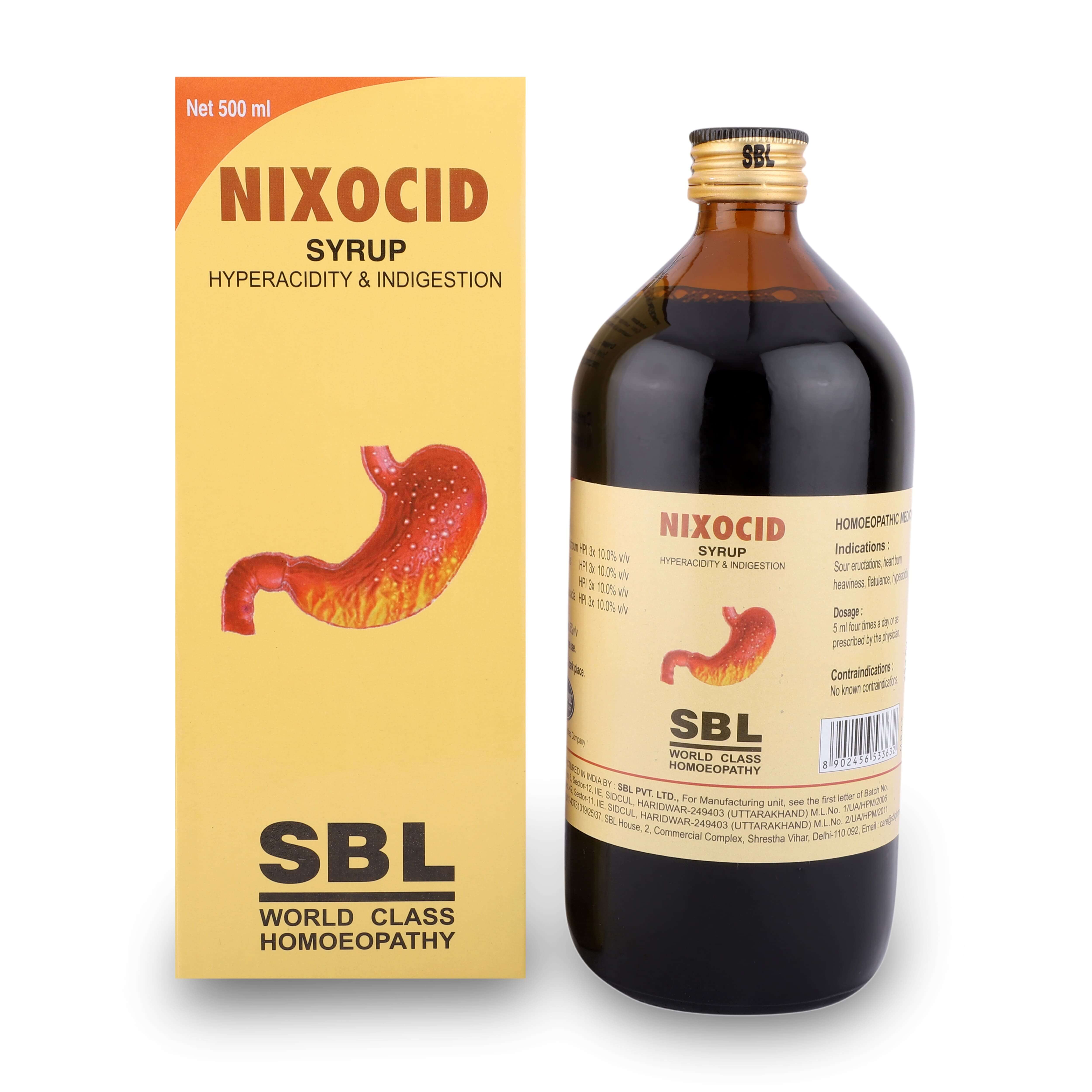 Nixocid Syrup - SBL HOMEOPATHY